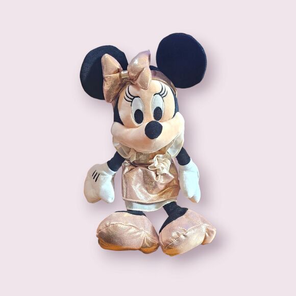 Disney | Toys | Rose Gold Minnie Mouse Plush | Poshmark